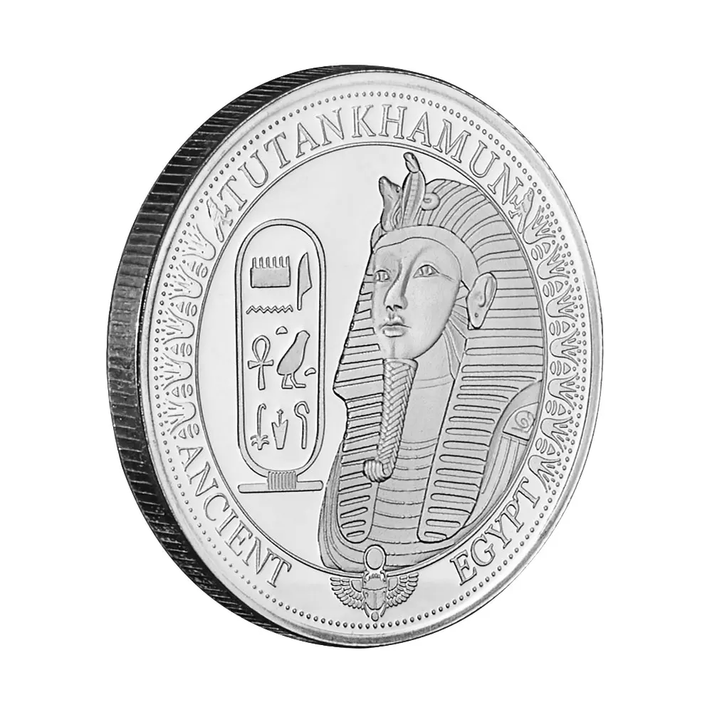 Egypt Queen Nefertiti Pyramid Gold&silver Plated Souvenir Coin 40mm ...