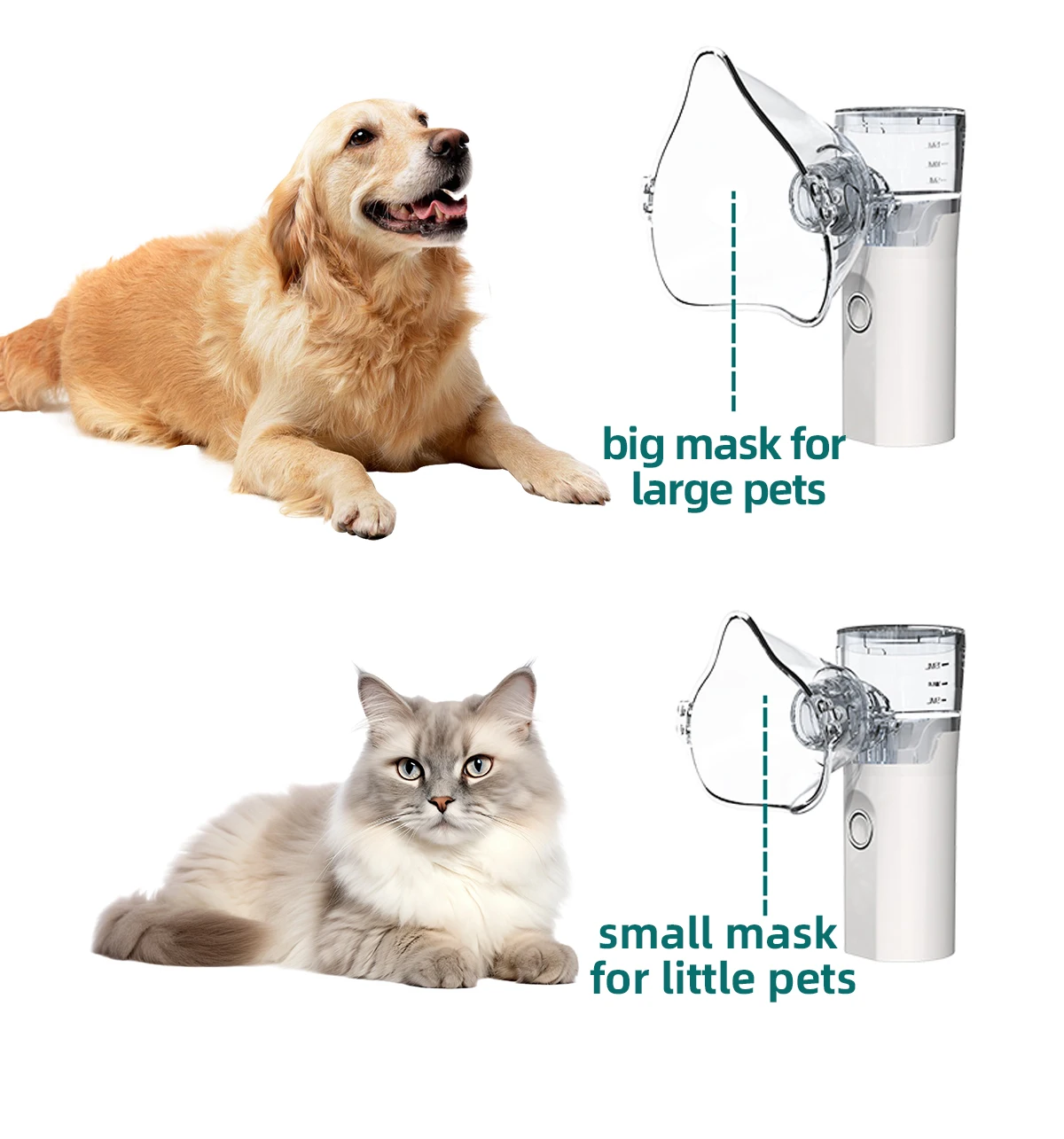 Reusable Pet Therapy Nebulizer Inhalation Machine Small Misting Device ...