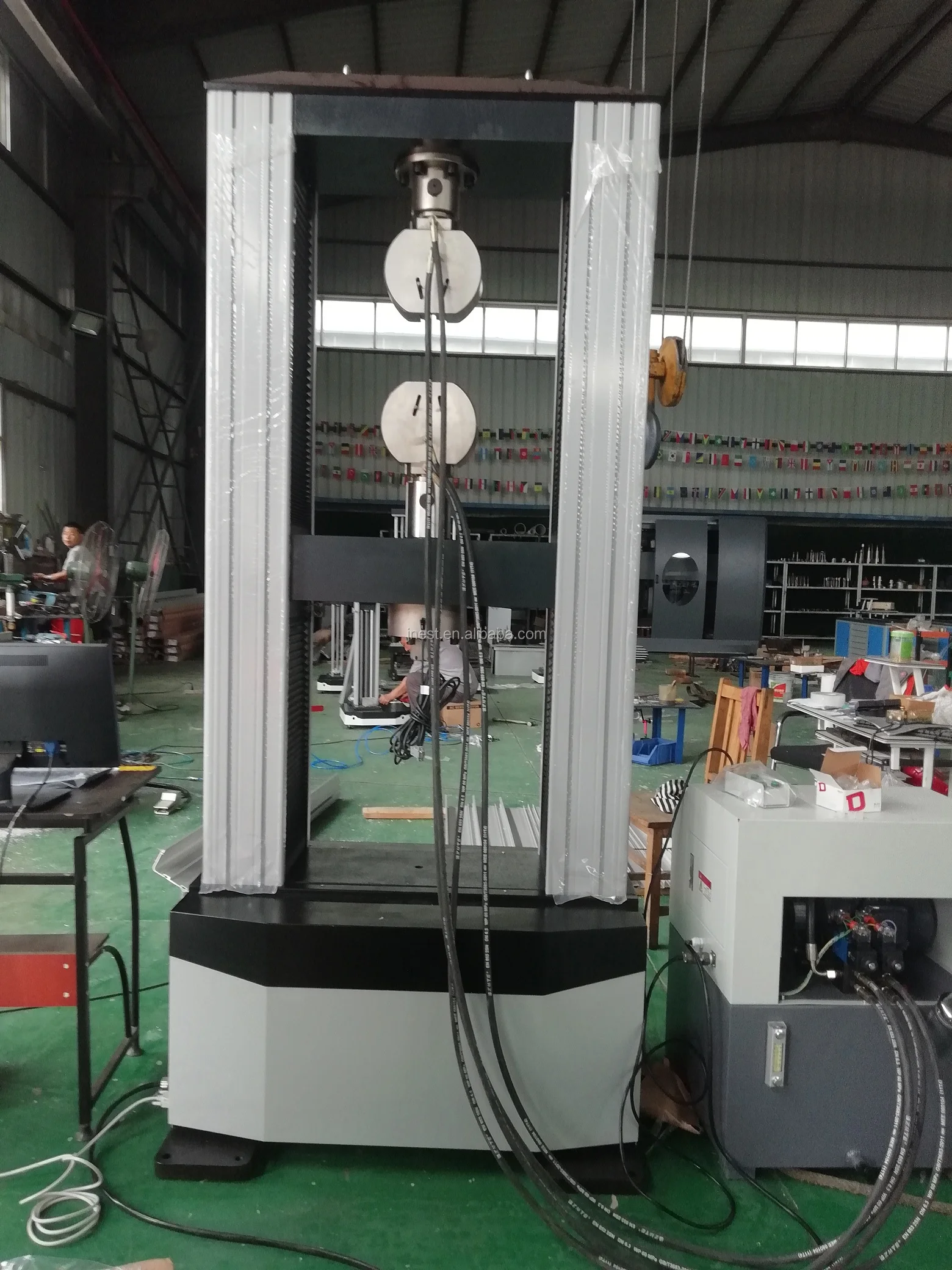 200KN 300KN Automatic Loading Crane Lifting Belt Traction Tensile Force ...
