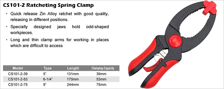 Gt-cs101 Ratchet Clamps Plastic Adjustable Ratchet Spring Clamp - Buy ...