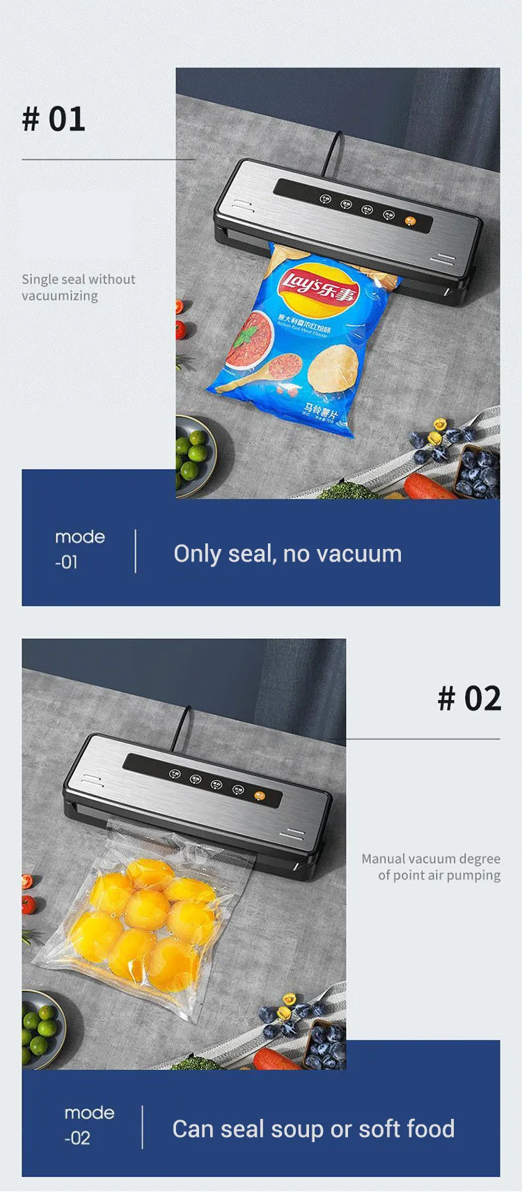 High Quality Custom Kitchen Vacuum Sealer Machine Kitchen Professional ...