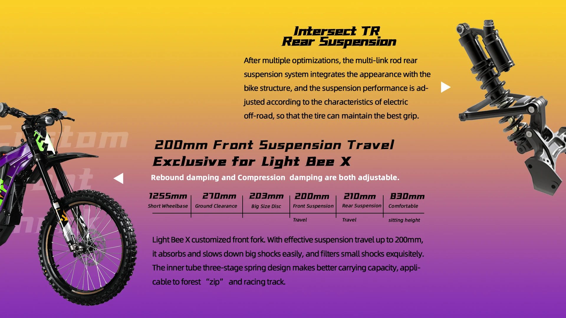 Surron E Bike Off-road Motorcycle Sur Ron Electric Dirt Bike Light Bee ...