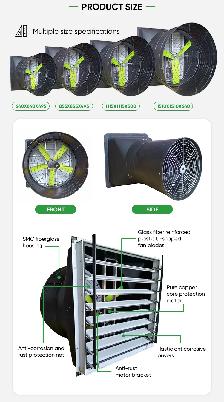 Ventilation Exhaust Fan Square Type Shutter Louver Wholesale Vent ...