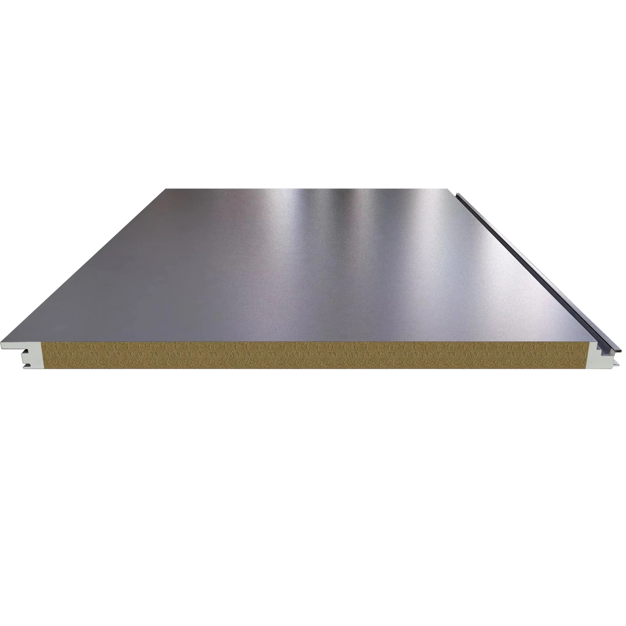 Modern Design Metal Exterior Wall Sandwich Panel With Metal Faced ...