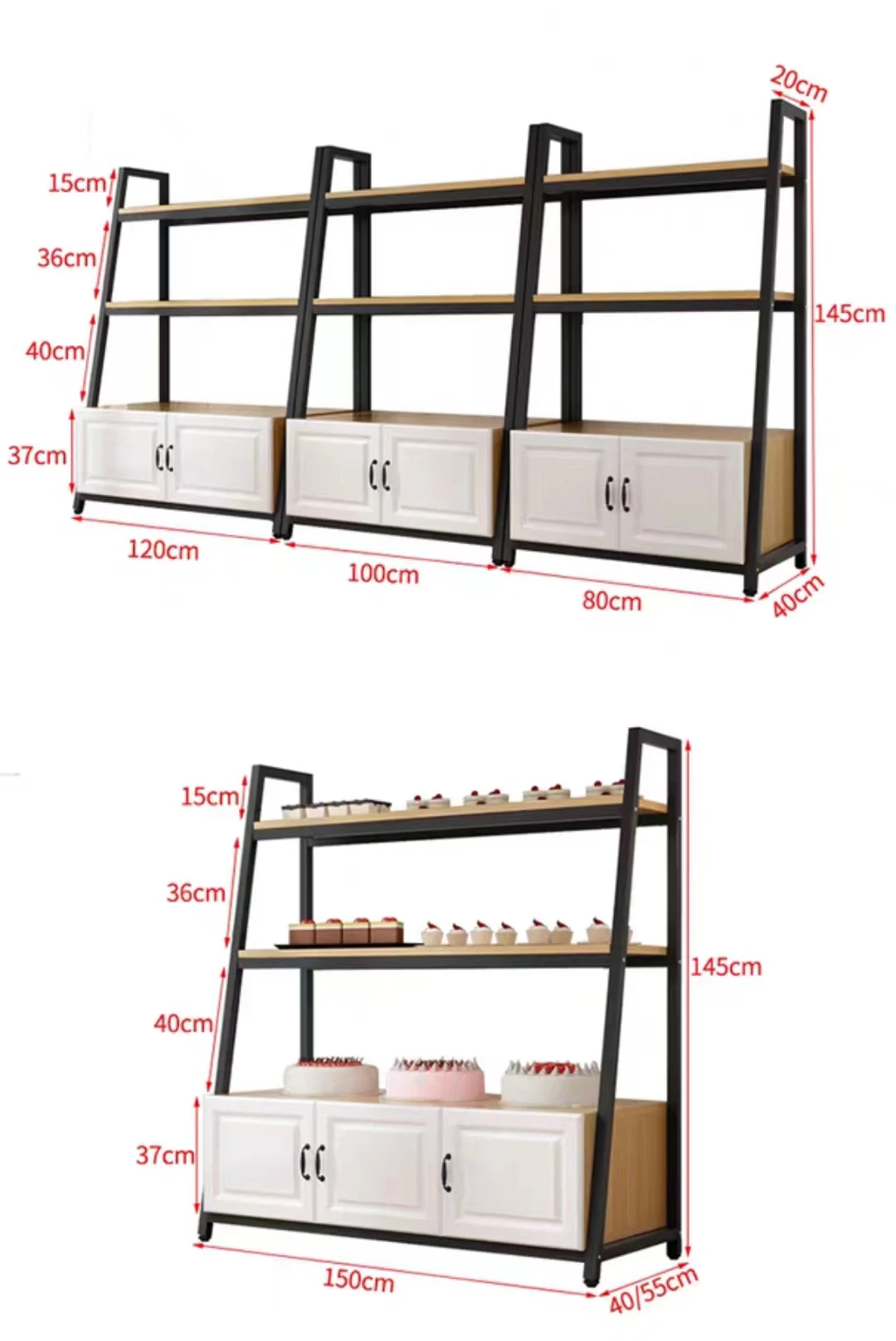Customized Cake Showcase Bakery Display Cabinet Locker Cabinet For ...