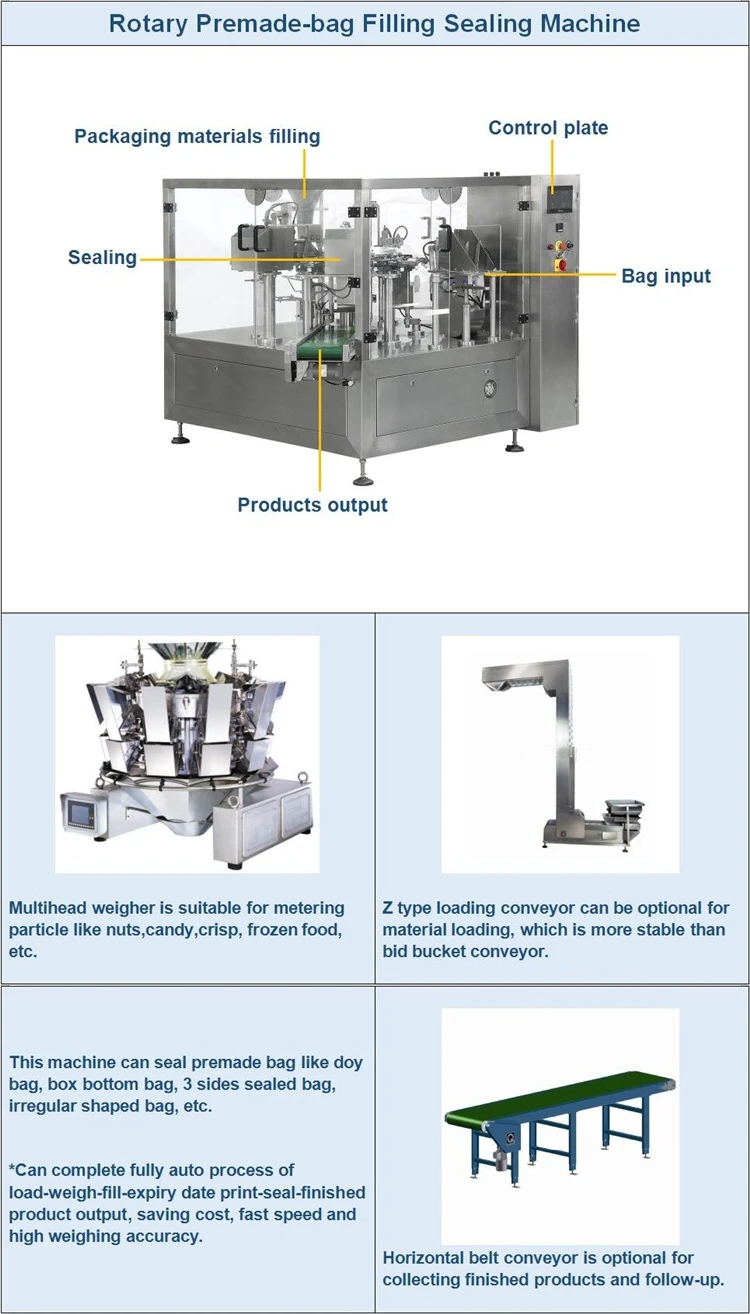 Automatic Doypack Rotary Packing Machine for Doy Bags