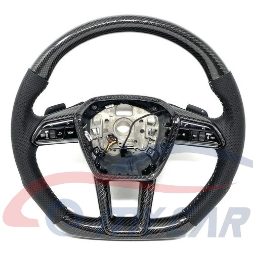 carbon fiber steering wheel for audi C8 A6 S6 RS 6A 7S 7R S7 2019-2021 ...