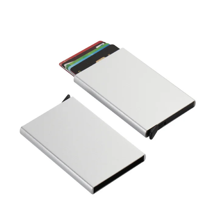 Aluminium Rfid Credit Card Holder Rfid Blocking Id Card Wallet Money ...