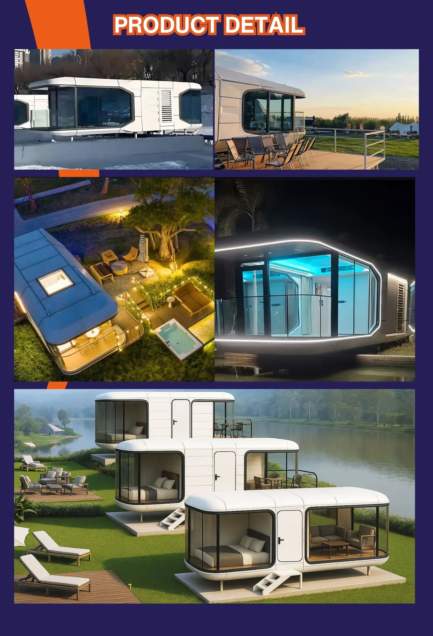 Wellucky Prefab Container House - Space Capsule Movable Apartment
