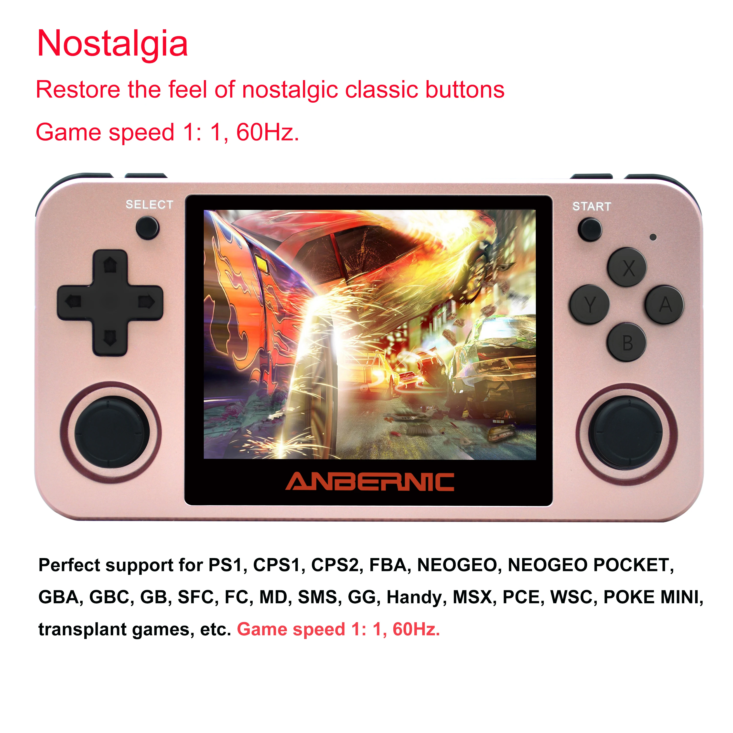 Retro Game Console Rg350m Video Game Player Upgrade 64bit Handheld Game ...