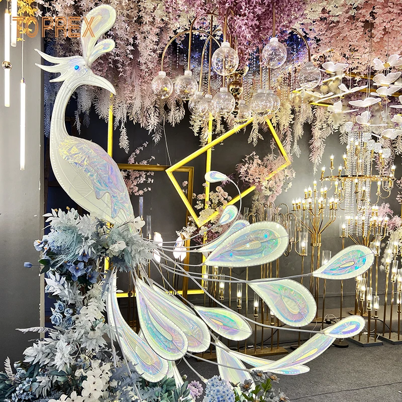 Peacock Wedding Aisle Decor Stage Lights And Party Props For Events ...