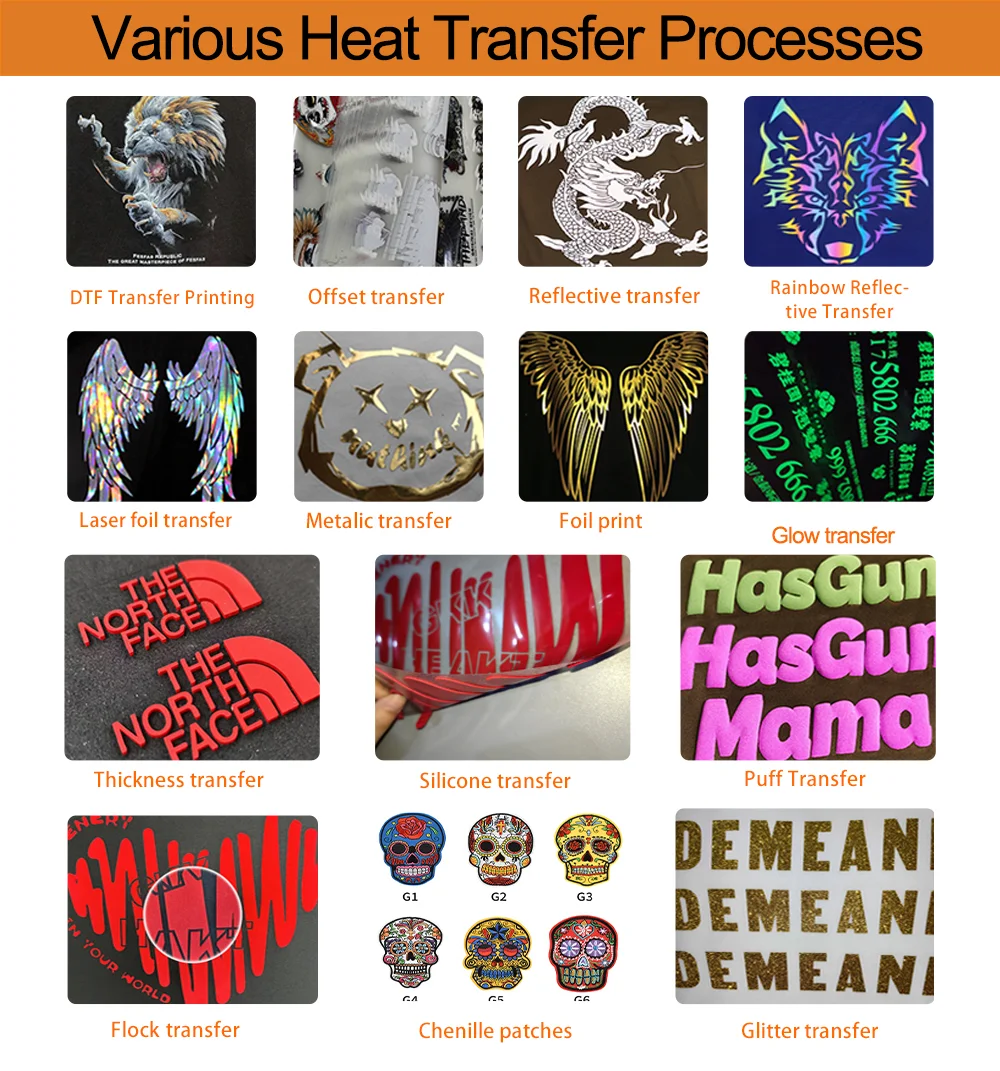 Custom Heat Transfer Logo Plastisol Dtf High Quality Heat Transfer ...