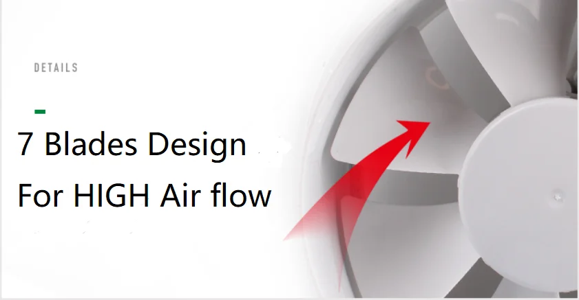 6 Inch Brushless DC Motor Window Mount Bathroom Kitchen Use Exhaust Fan ...