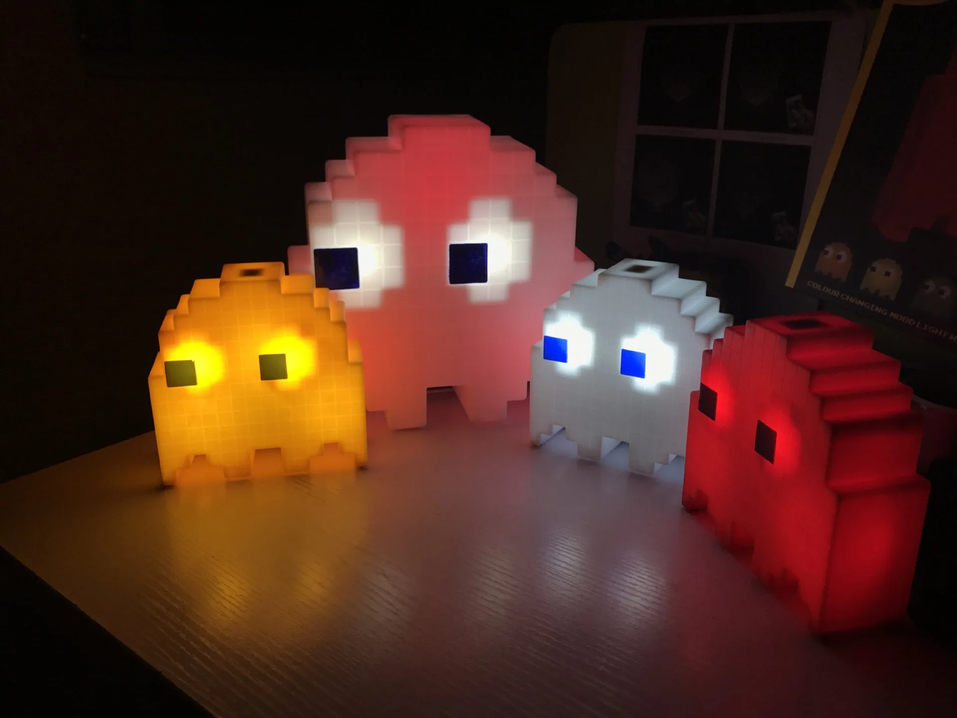 Hot Sale Led Colorful Table Nightlight Ghost Light Music Rhythm Mosaic ...