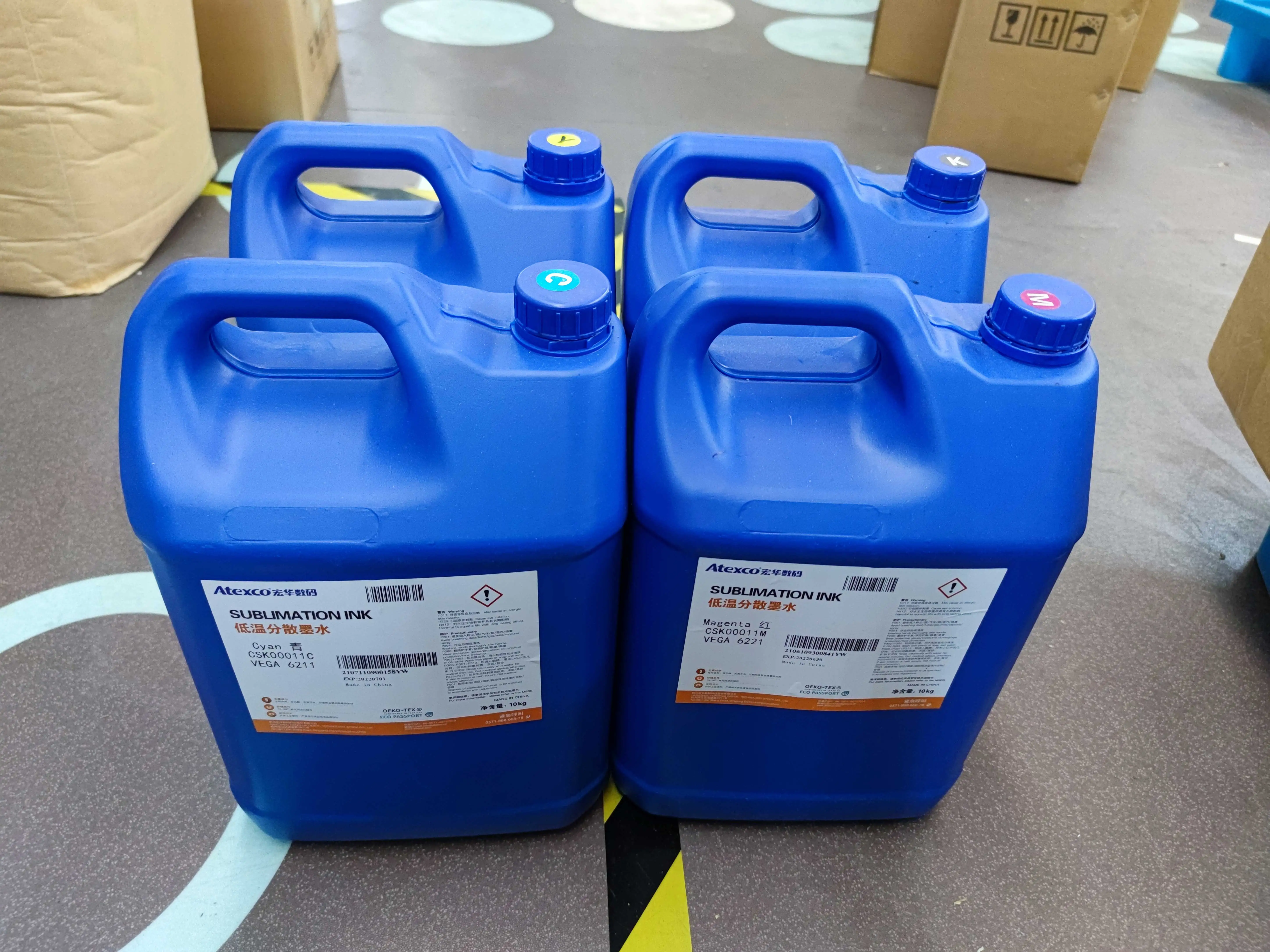 10L CMYK Sublimation Ink for Atexco Printer - OEKO-TEX Certified