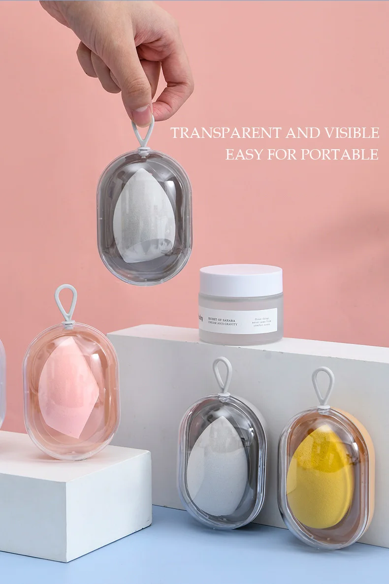 New Capsule Latex Free Travel Beauty Egg Set Powder Puff Soft Makeup ...