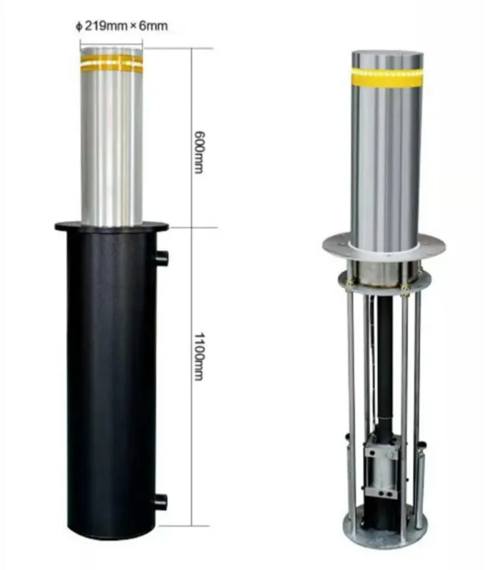 Retractable Stainless Steel Remote Control Parking Bollard