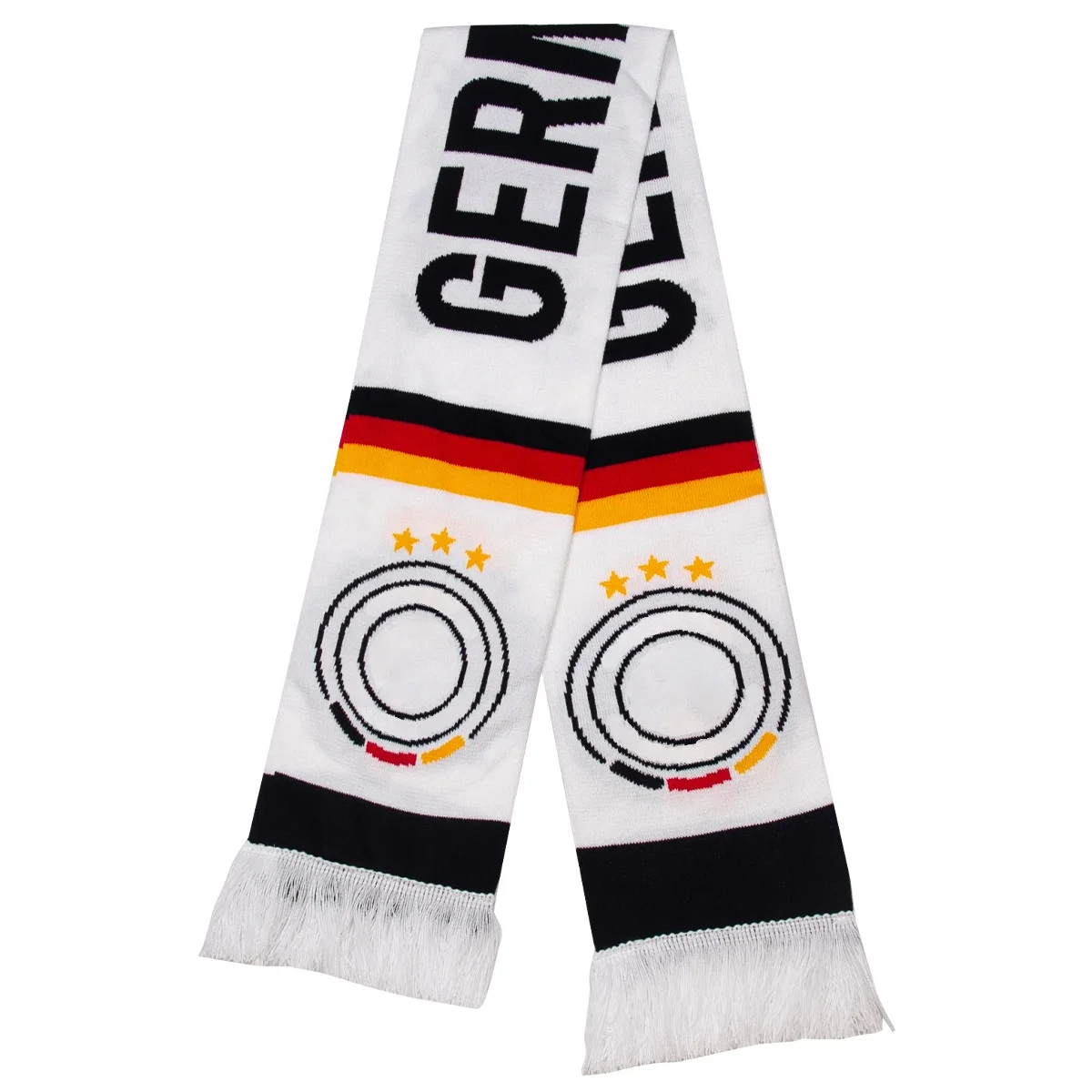 Custom Logo Printing Sport Team Football Fan Scarf Fashion Acrylic ...