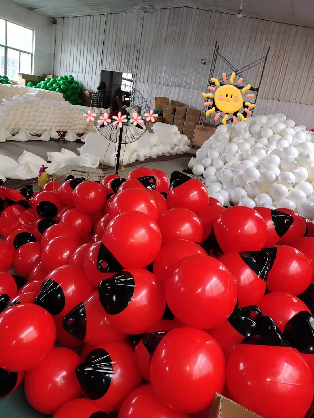 Red Color Marine Plastic Floating Buoy - Navigation Aid