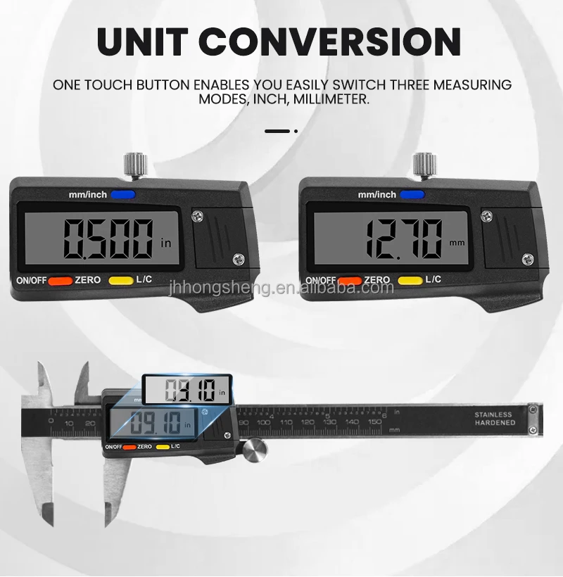 Digital Vernier Caliper, Electronic Vernier Caliper 150mm/6inch With ...