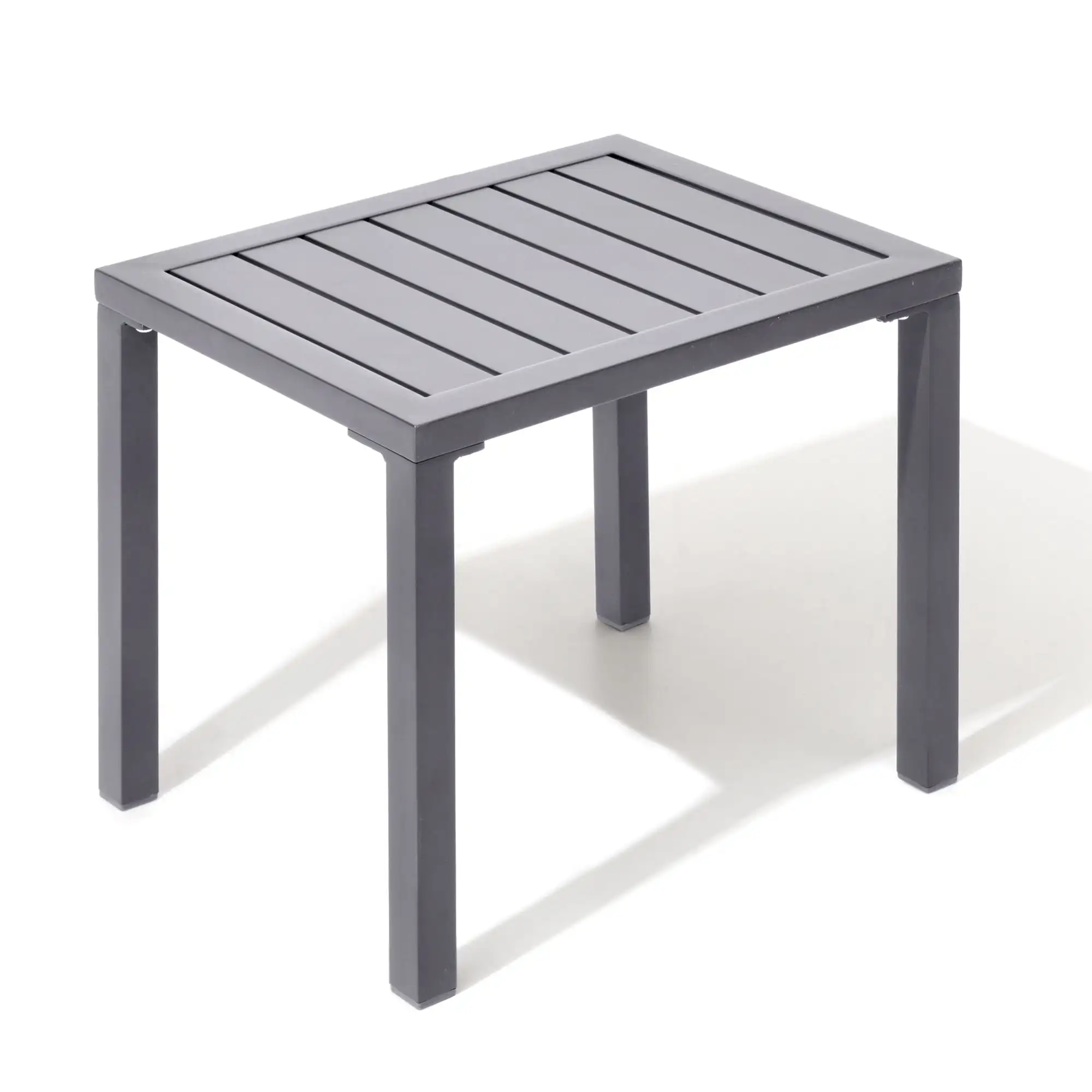 Aluminum Patio Side Table For Outdoor Small Patio Coffee Bistro Table ...