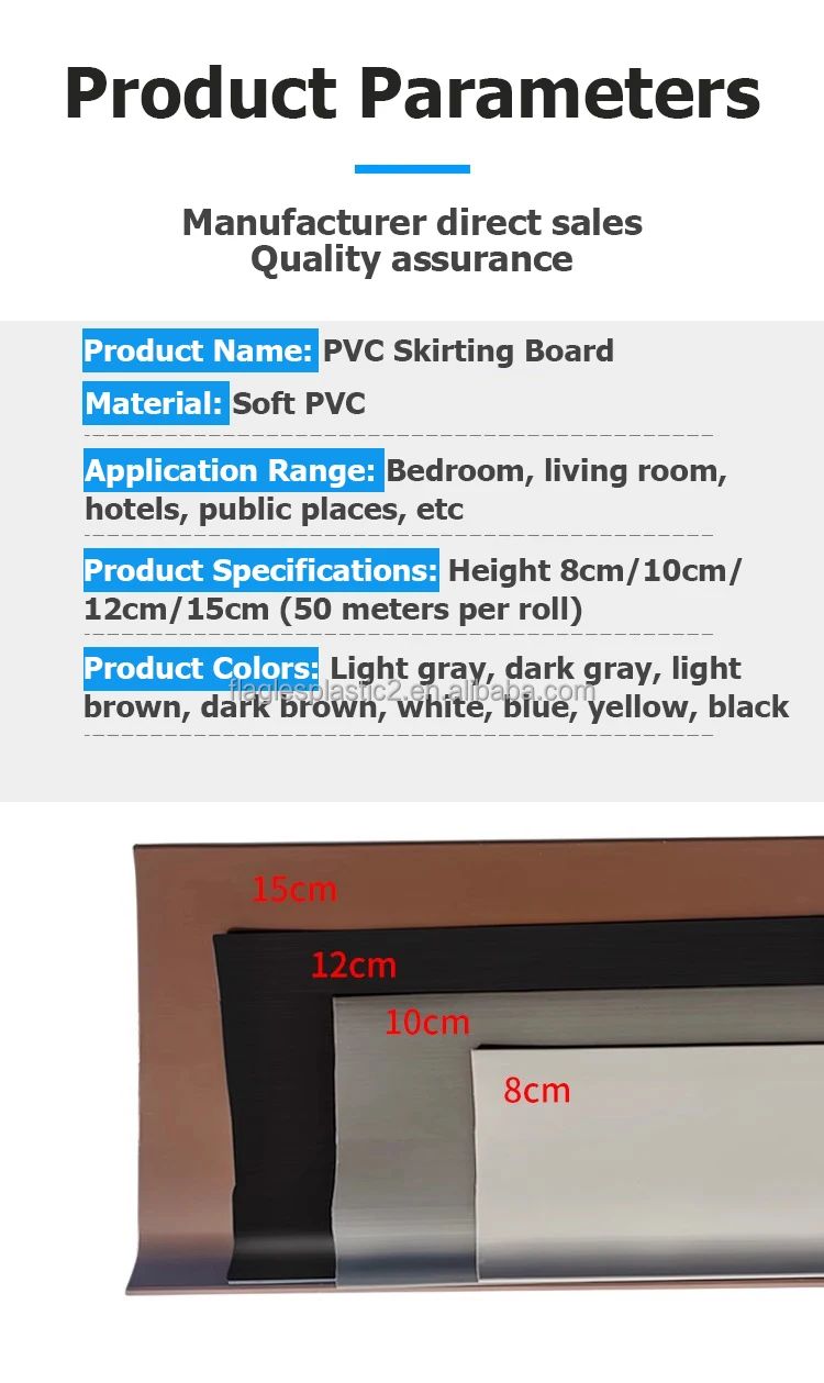 Pvc Skirting Board Rubber Baseboard Molding Floor Base Wall Torus Vinyl ...