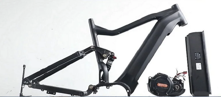Aluminum Alloy Full Suspension Bafang M620 Electric Bike Frame