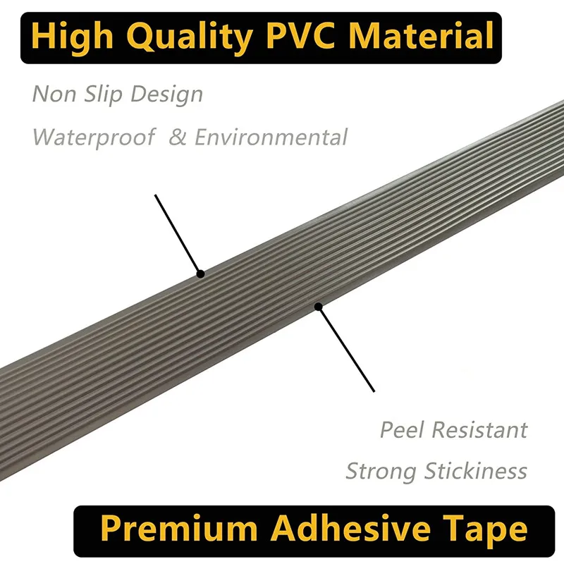 Custom Stair Nosing Pvc Flexible Plastic Rubber Excellent Anti-sliding ...