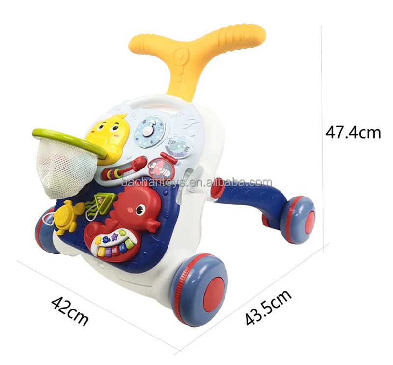 Baby Stroller Walker Toy 2 In 1 Multifunction Baby Learning Activity ...