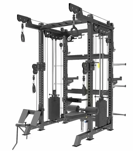 Smith Machine Multi Functional Trainer - 3D Folding Gym Equipment