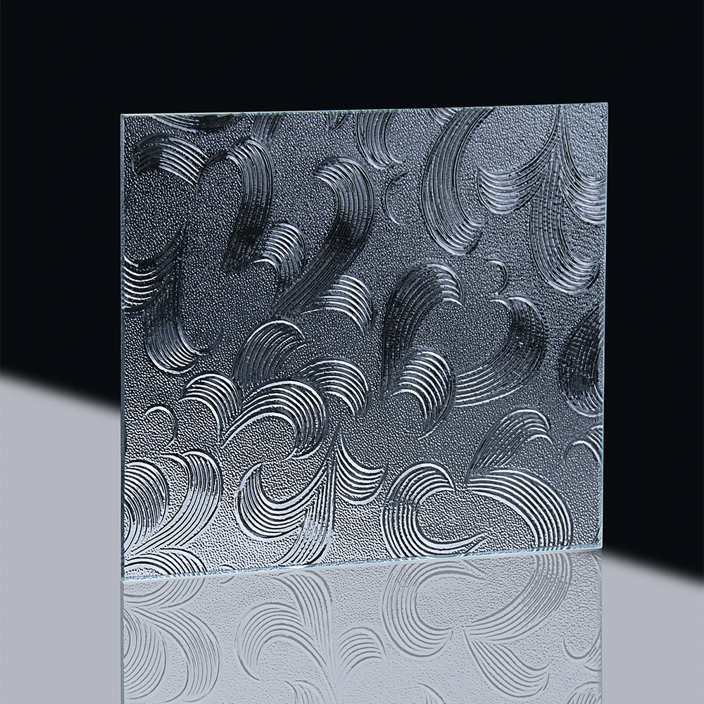 Decorative Transparent Tempered Ribbed Reeded Moru Wave Fluted Glass ...