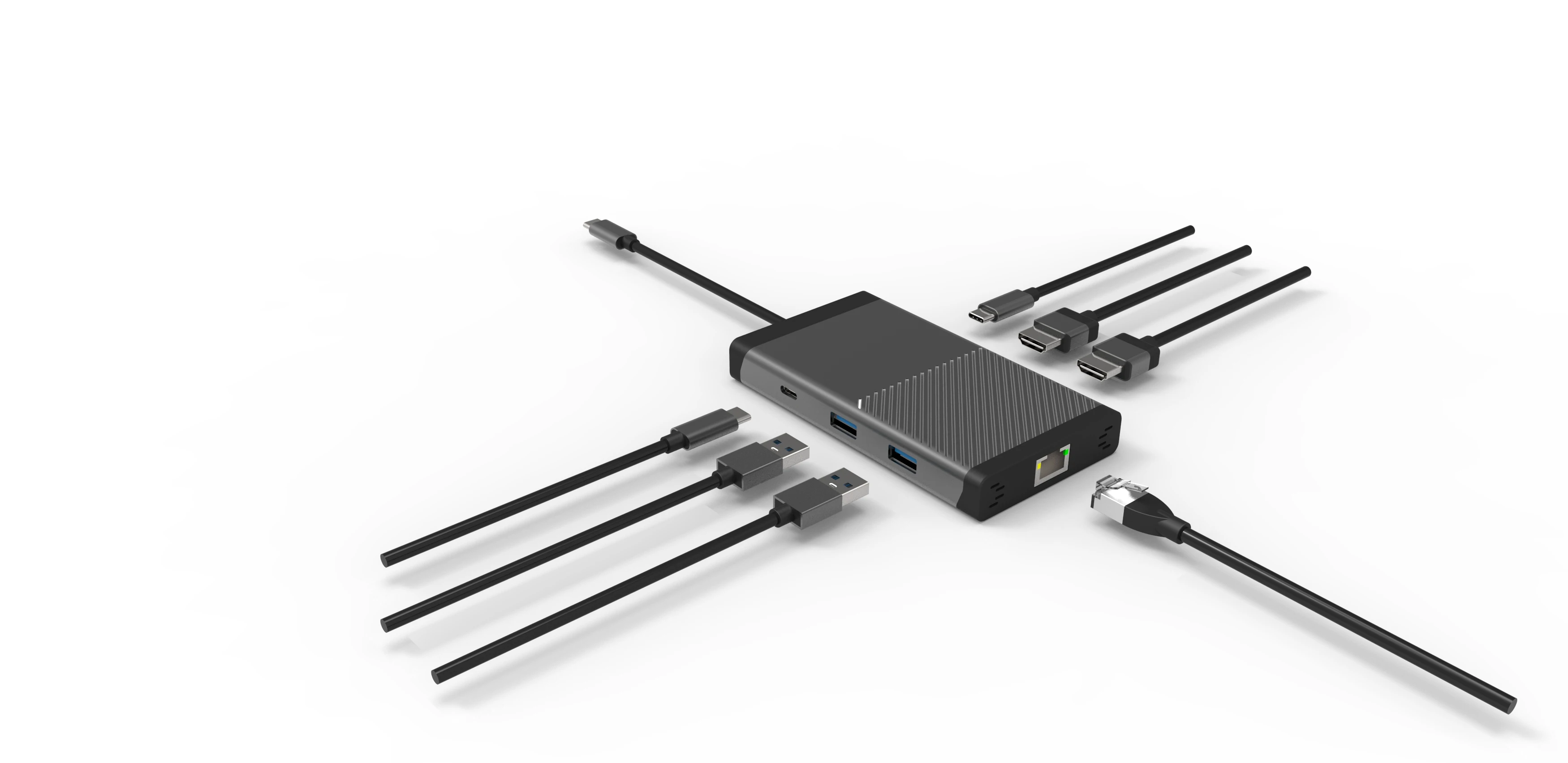 Displaylink Graphics 7 In 1 Usb C Hub Docking Station Hdmi 1920x1080 ...