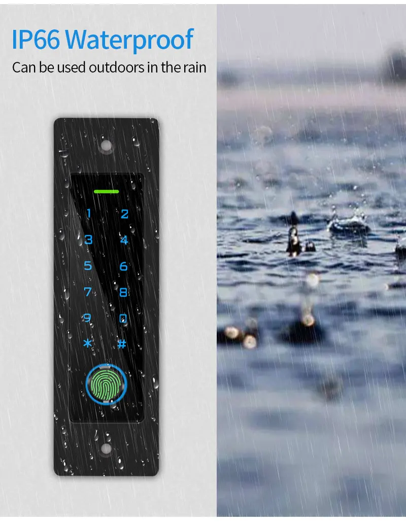 Waterproof 125KHz Card Reader Standalone Access Control Keypad Relay ...