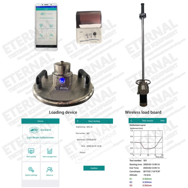 Laboratory Test Wireless Dynamic Deformation Modulus Tester/Light ...
