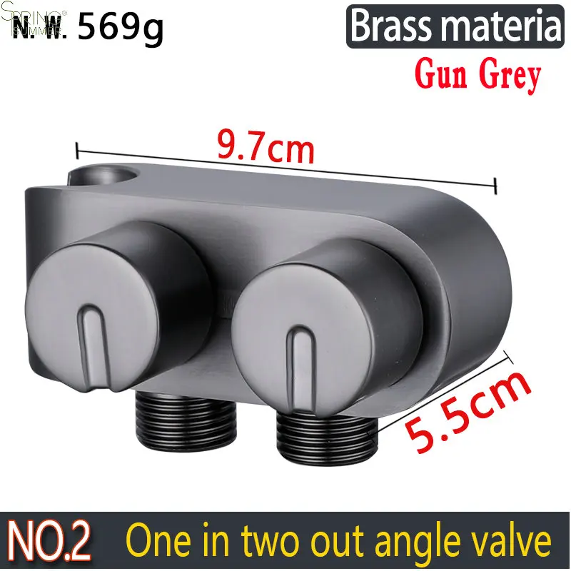 Brass Toilet Bidet Ablution Faucet Set - Concealed & Chrome