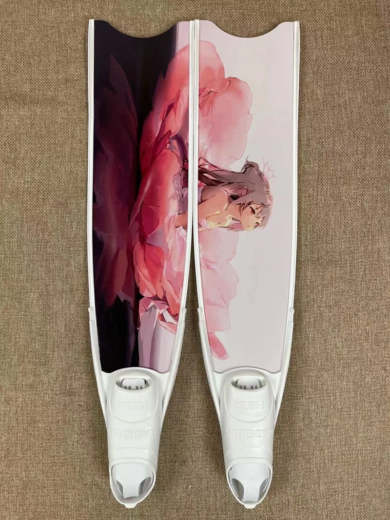 Custom Personalized Pattern Transparent Glass Fiber Fins