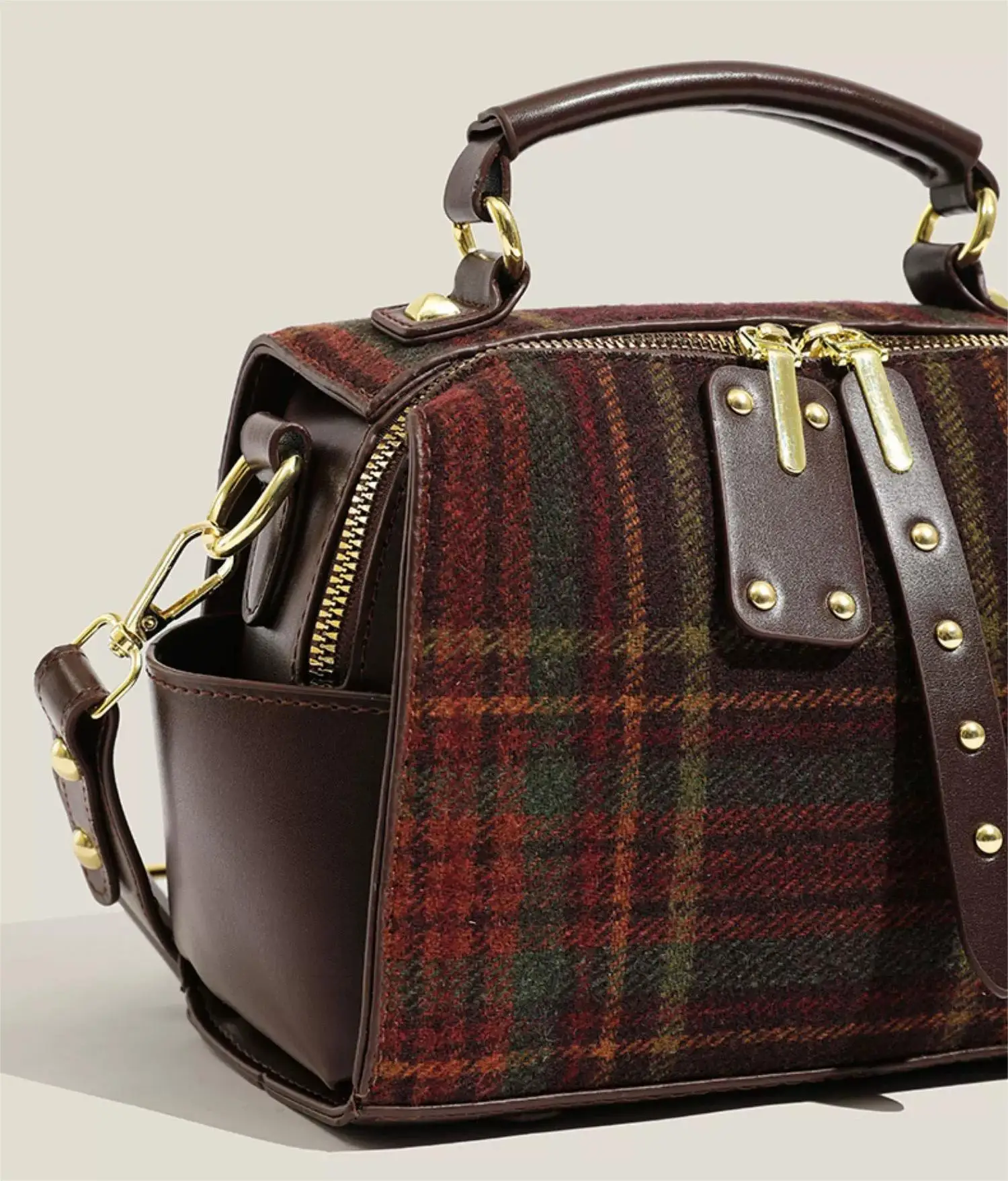 Designer Plaid Handbags Women Crossbody Bag Pu Leather Shoulder Bags ...