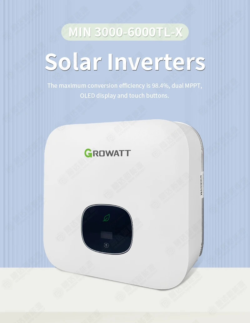 Growatt Ongrid Inverter 6kw 6000w Min 6000tl-x On Grid Tie Solar ...