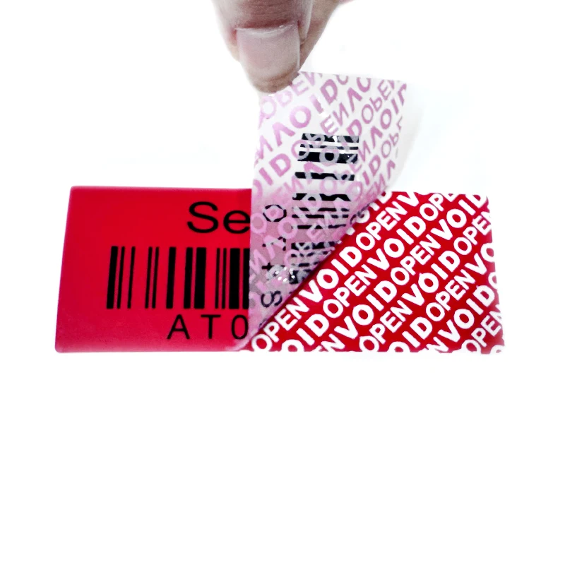 High Quality Waterproof PET Tamper Evident Security Labels Custom Seal ...