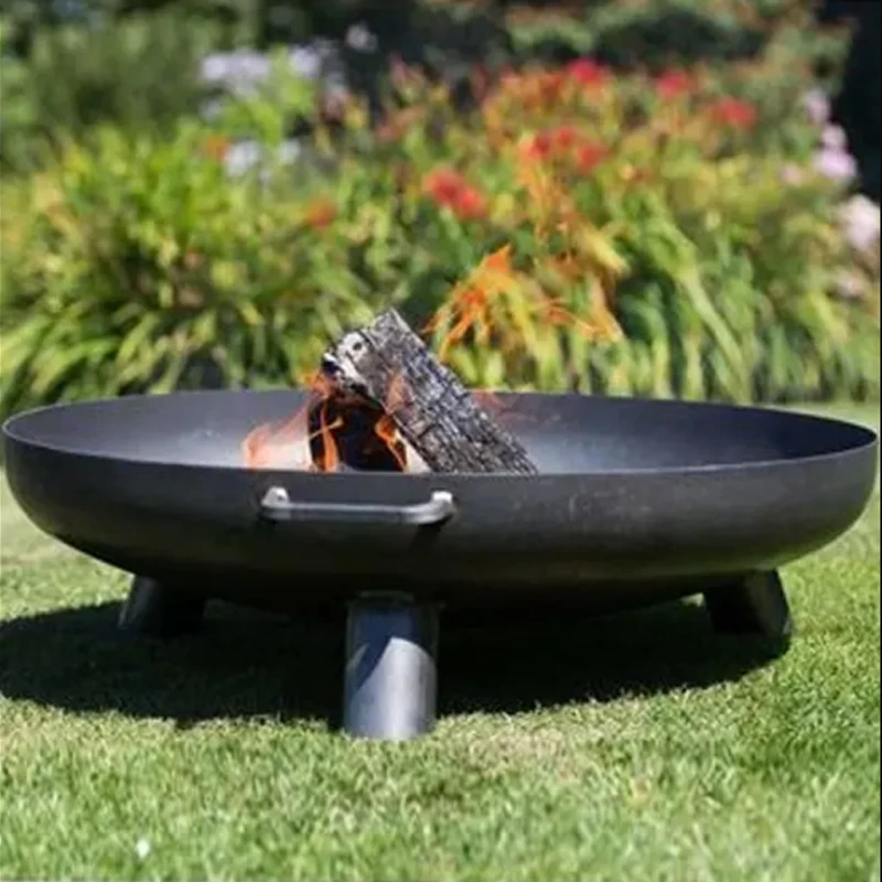 Burning Outdoor Charcoal Brazier Fireplace Wooden Burner Outdoor ...