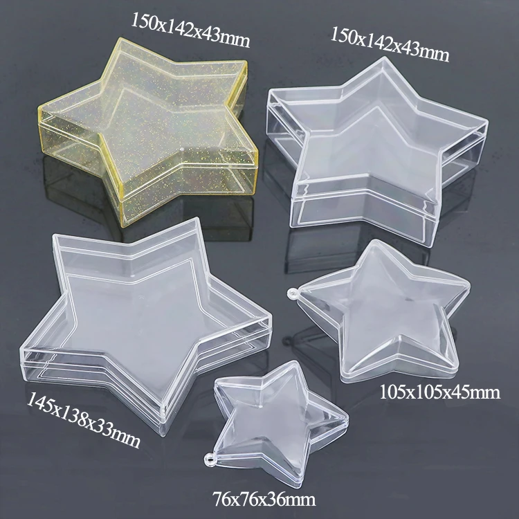 SUNSHING Plastic Square Cube Display Boxes - Recycled Materials for Storage
