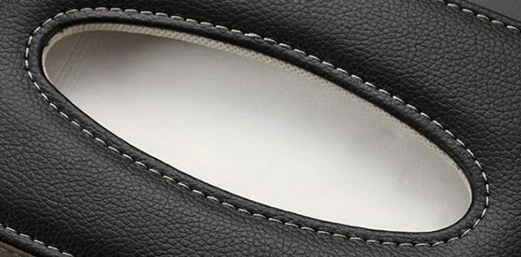 Wholesale Customized Logo Car Tissue Boxes Car Seat Pu Leather Armrest ...