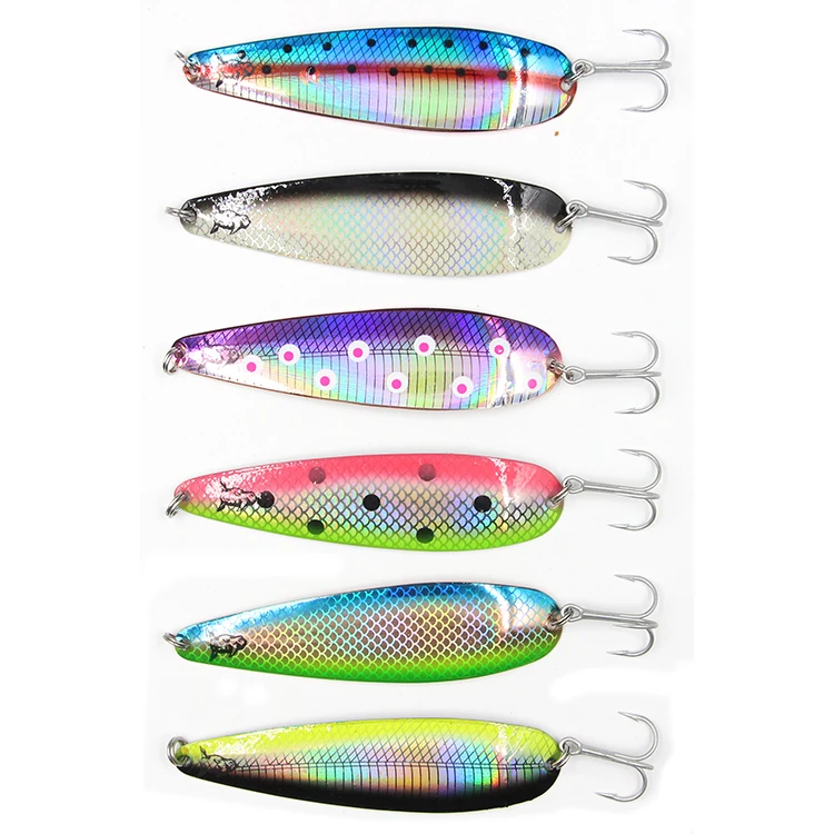 Selco 16.5g Dohna Fishing Spoon Lure Bait Metal Spoon Lures 12cm Halco ...