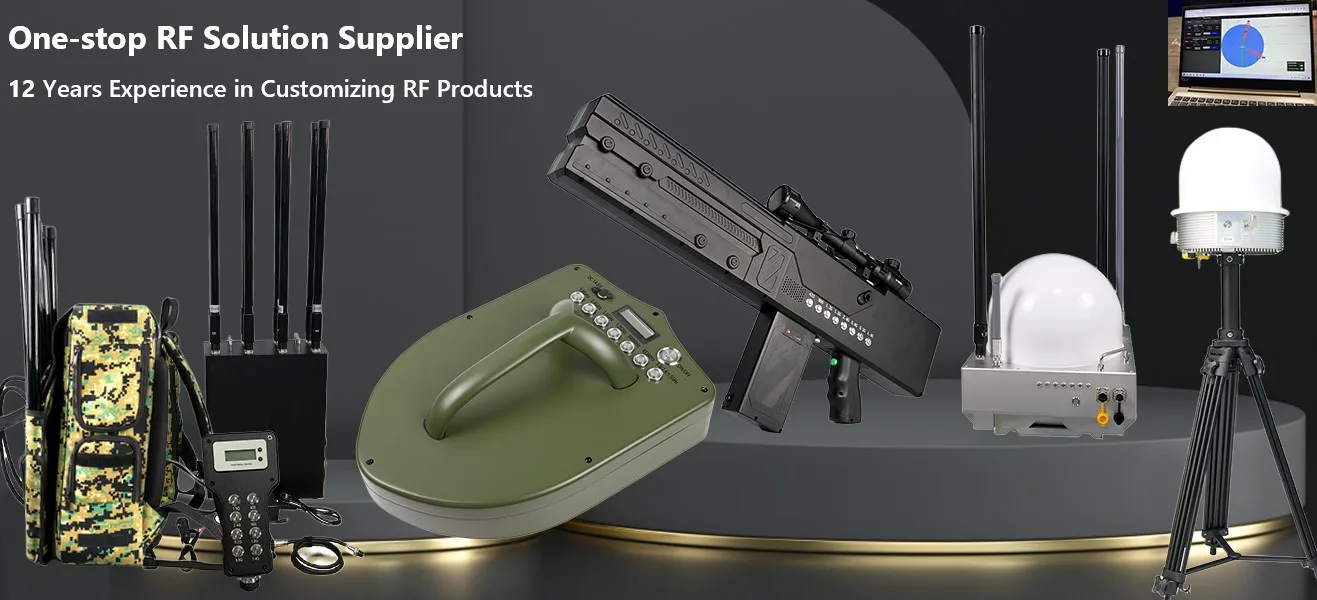 8 Frequency Bands Drone Gun Detection System 1-3km Uav Drone Detector ...