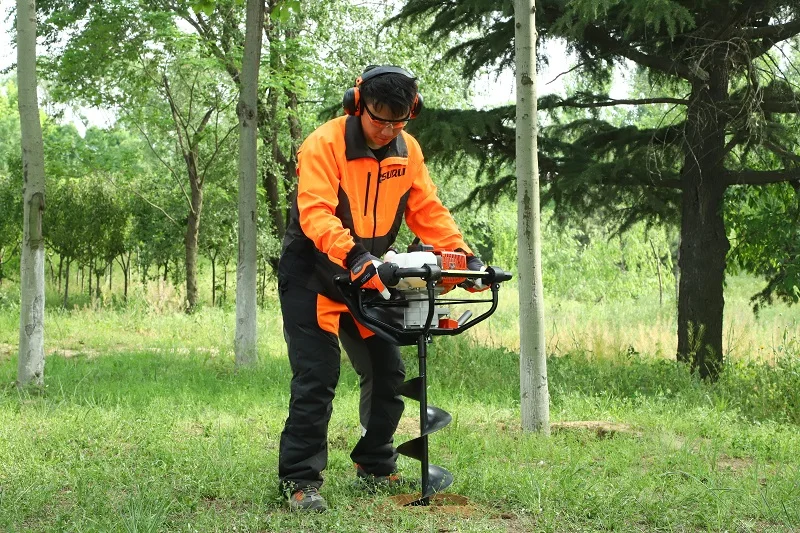 Professional Earth Drill Ground Earth Auger 52cc Tree Planting Hole ...