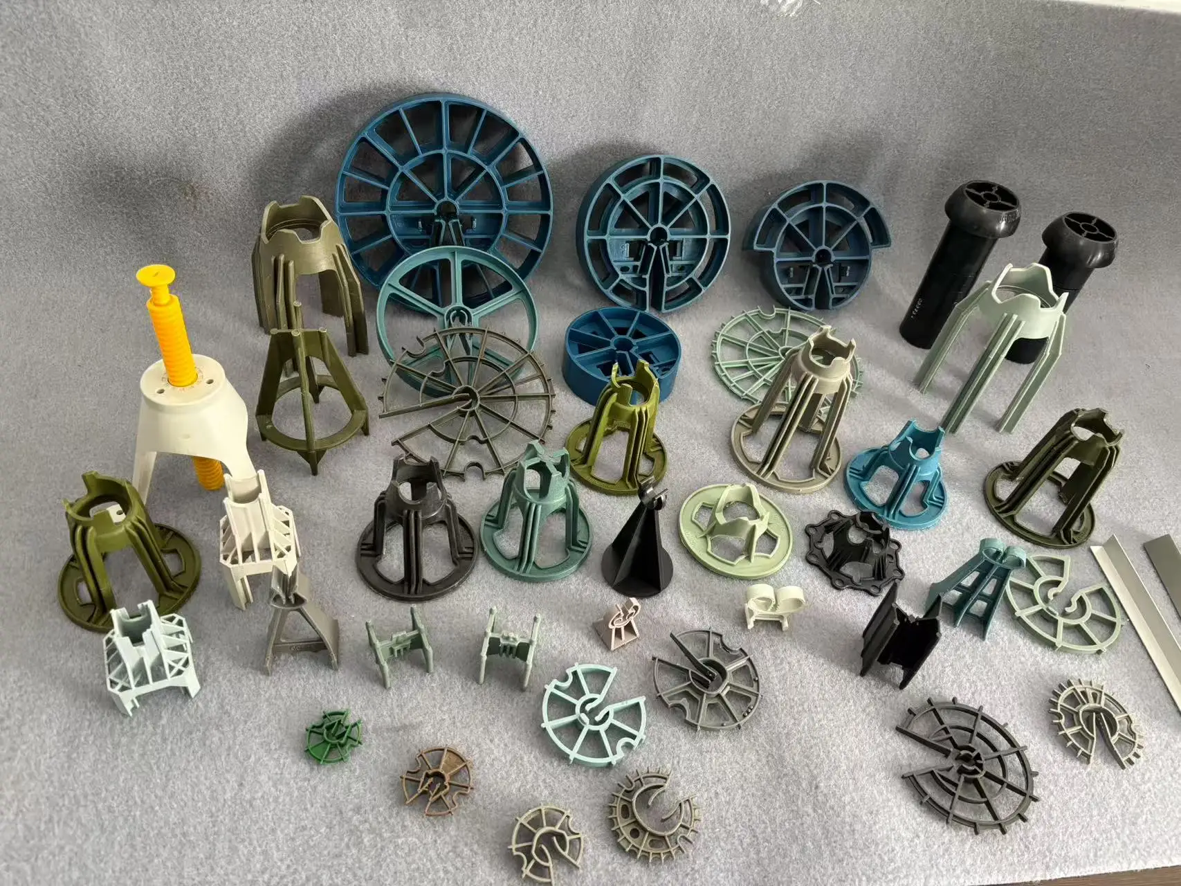 Construction Concrete Chair Spacer Wheel Lightweight Plastic Rebar ...