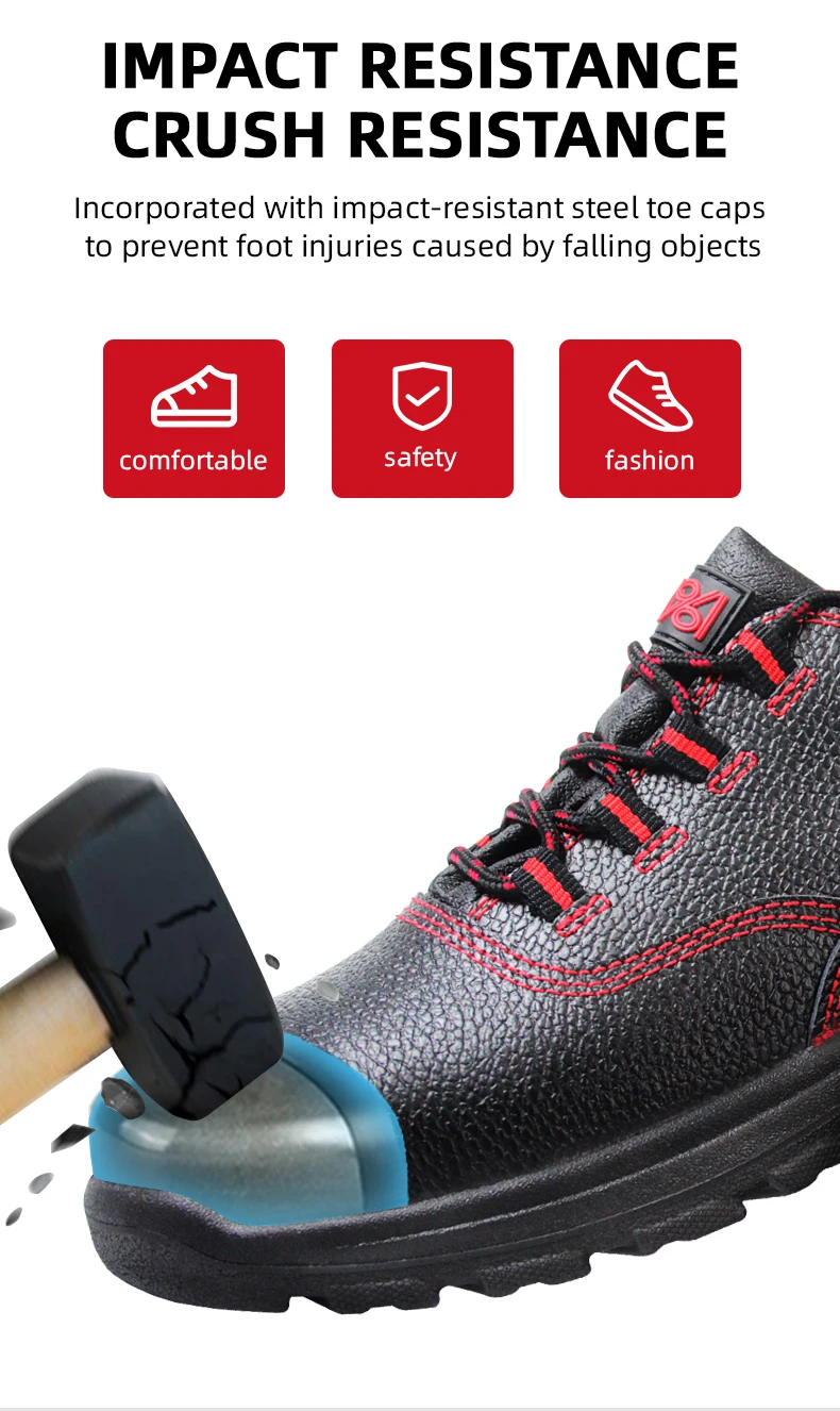 Fh1961 All-weather Waterproof Safety Shoes For Outdoor Work ...