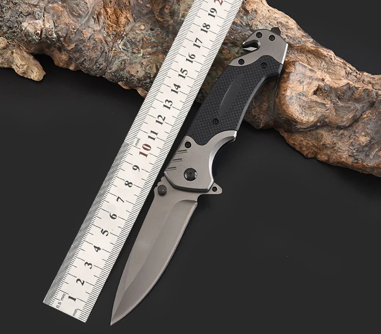 Factory Hot Sell Black Coating Aluminum Handle Folding Pocket Knife ...