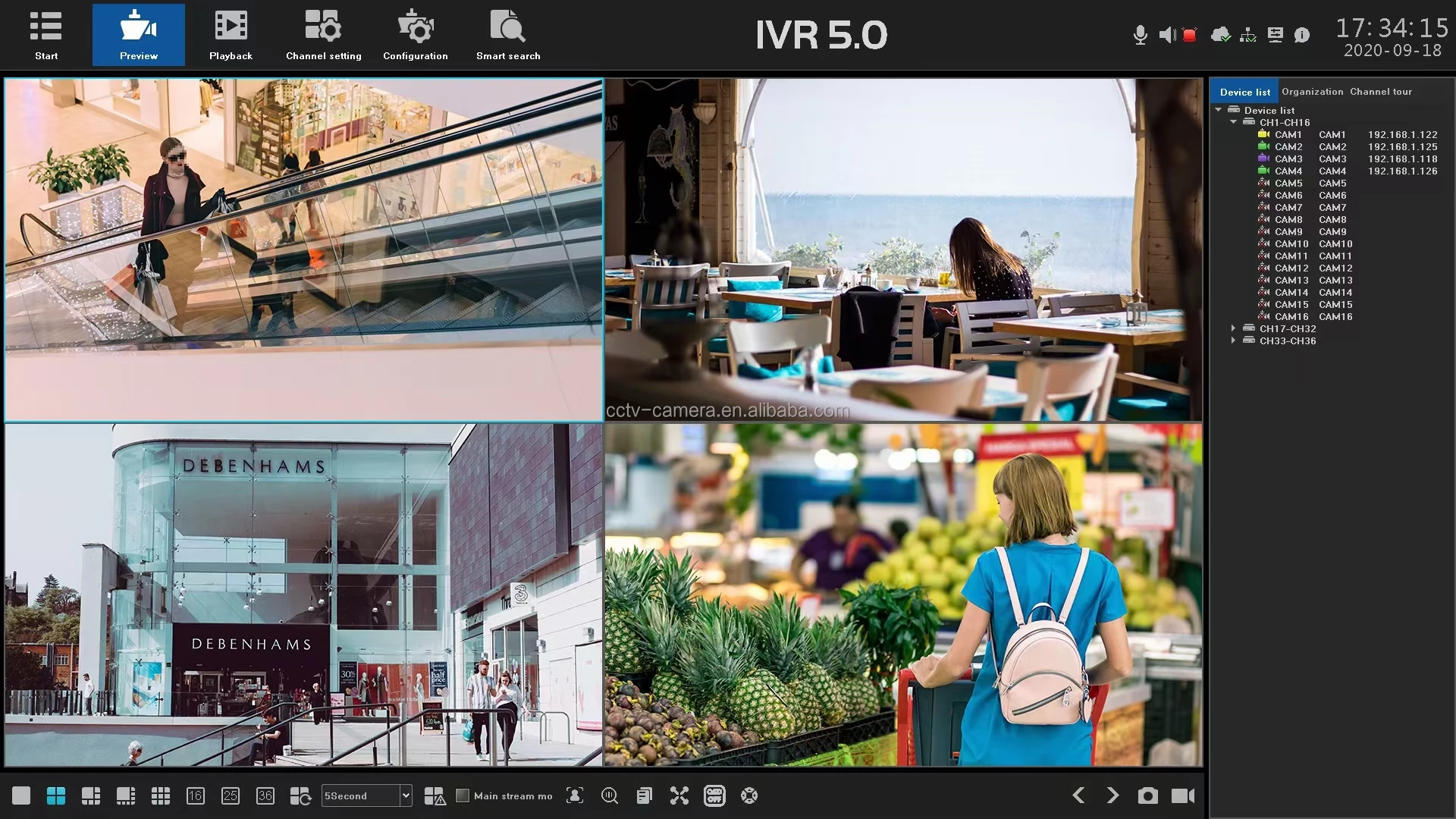 64 Channel 4K NVR - Rack Mount Linux Embedded OS P2P H.265+
