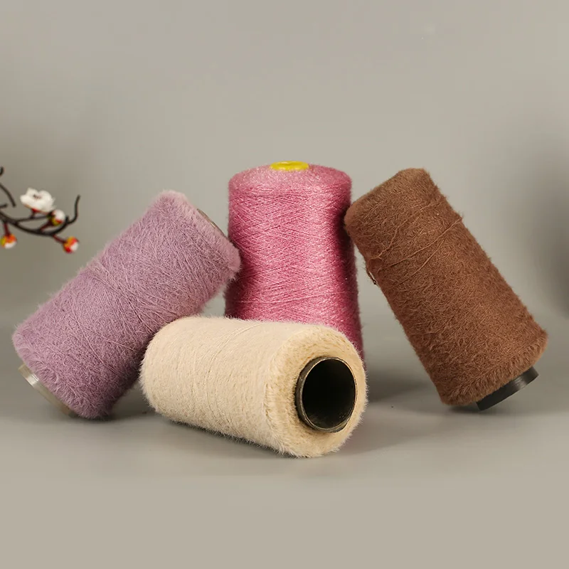 Factory Direct Sale 100% Nylon Mink Feather Eyelash Yarn Mink-like Yarn ...